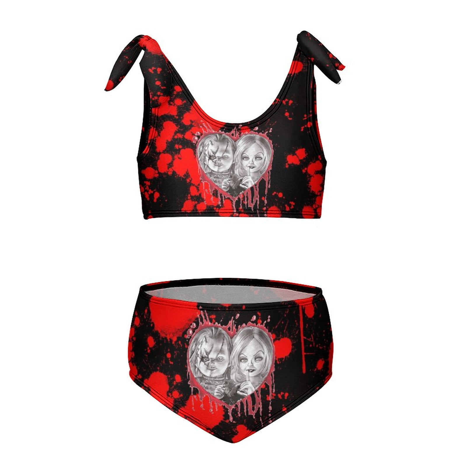 Blood Bride Of Chucky Kid's Swimwear Two Piece Swimsuit Summer Beach ...