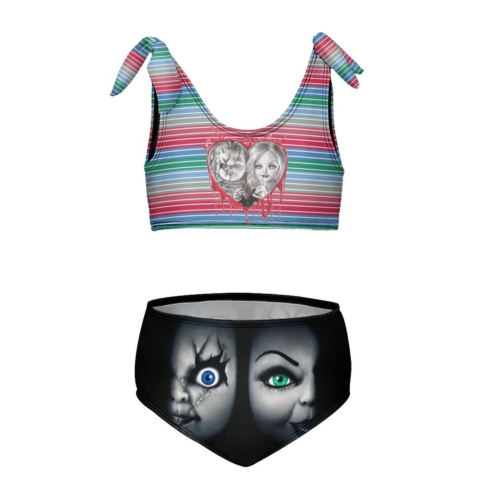 Blood Bride Of Chucky Kid's Swimwear Two Piece Swimsuit Summer Beach ...