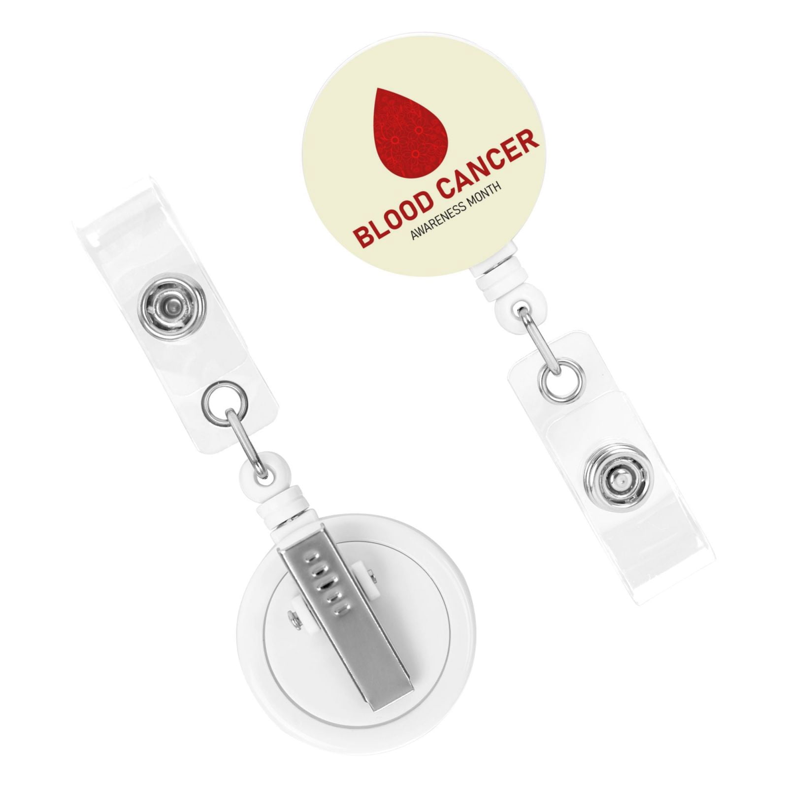 Blood Cancer Awareness Month Badge Reel Retractable Badge Clip Id Card ...