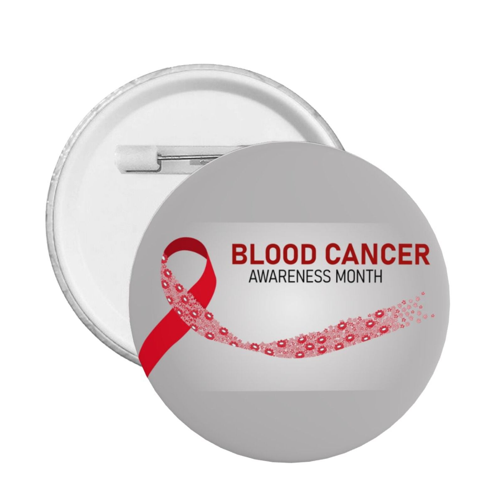Blood Cancer Awareness Month Pin Button Badge, Personalised Button ...