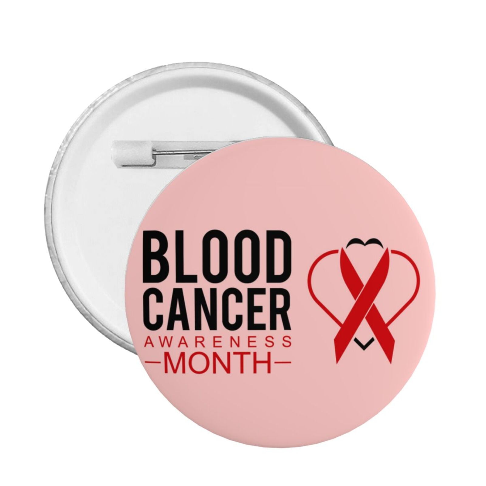 Blood Cancer Awareness Month Pin Button Badge, Personalised Button ...