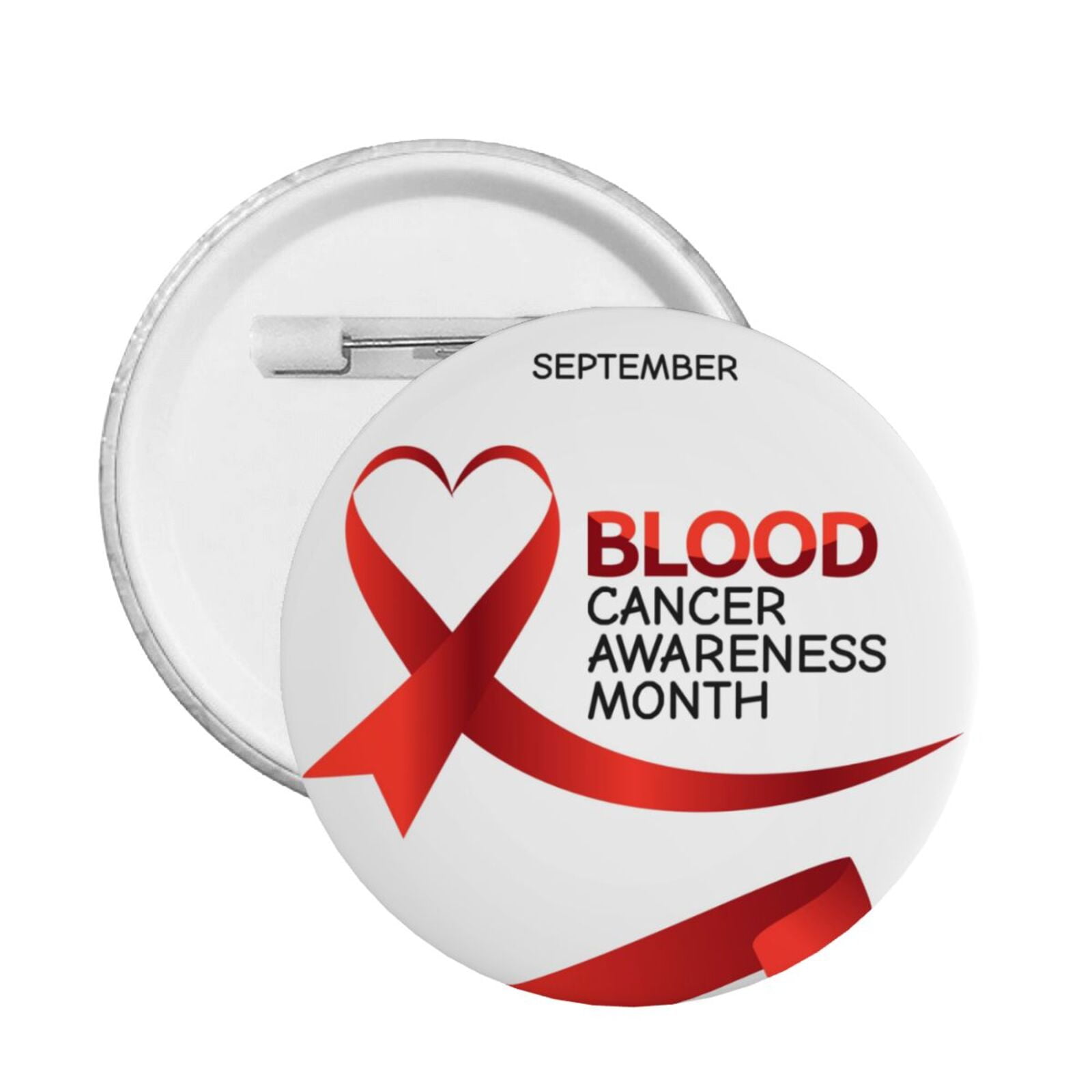 Blood Cancer Awareness Month Pin Button Badge, Personalised Button ...