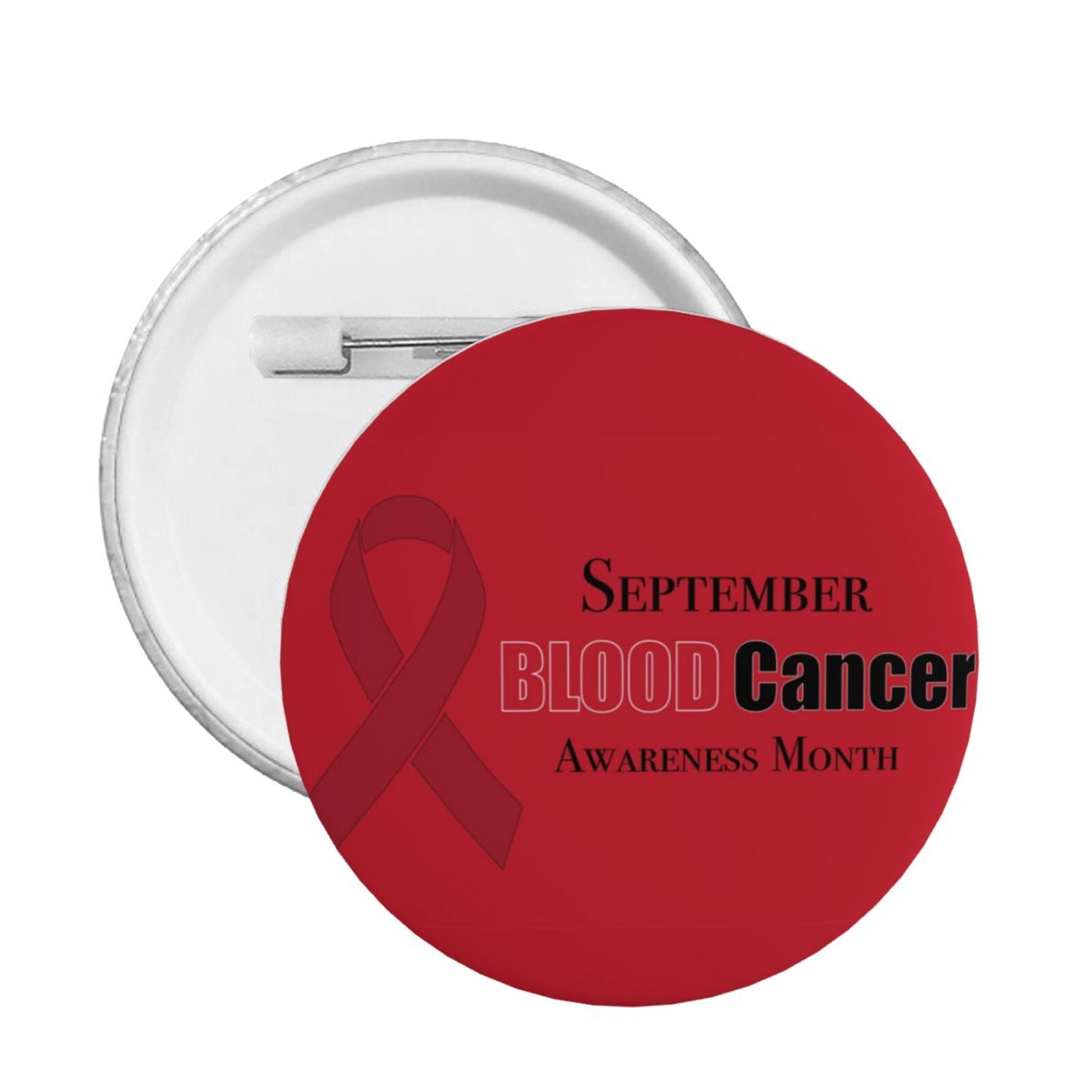 Blood Cancer Awareness Month Pin Button Badge, Personalised Button ...