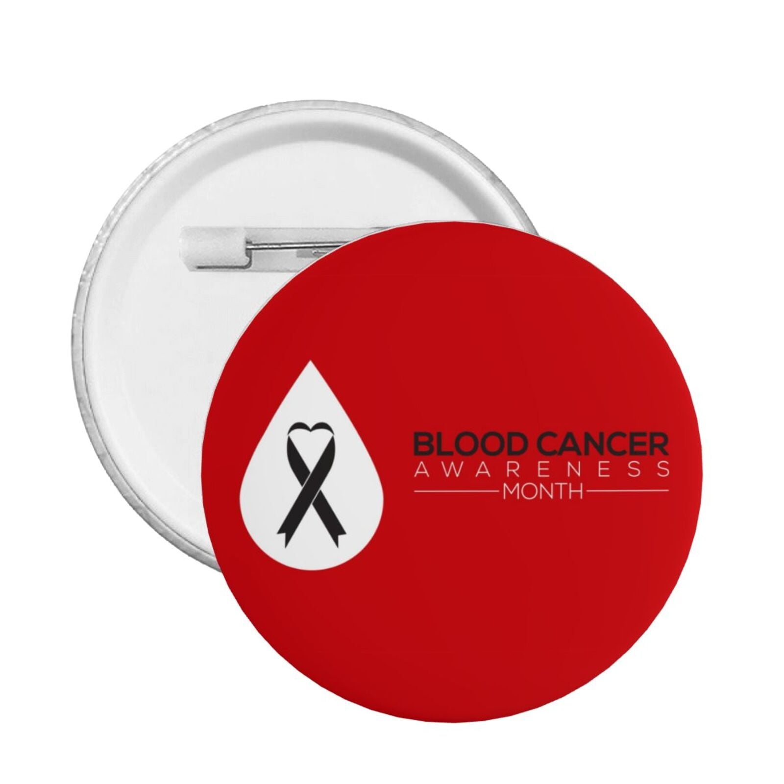 Blood Cancer Awareness Month Pin Button Badge, Personalised Button ...