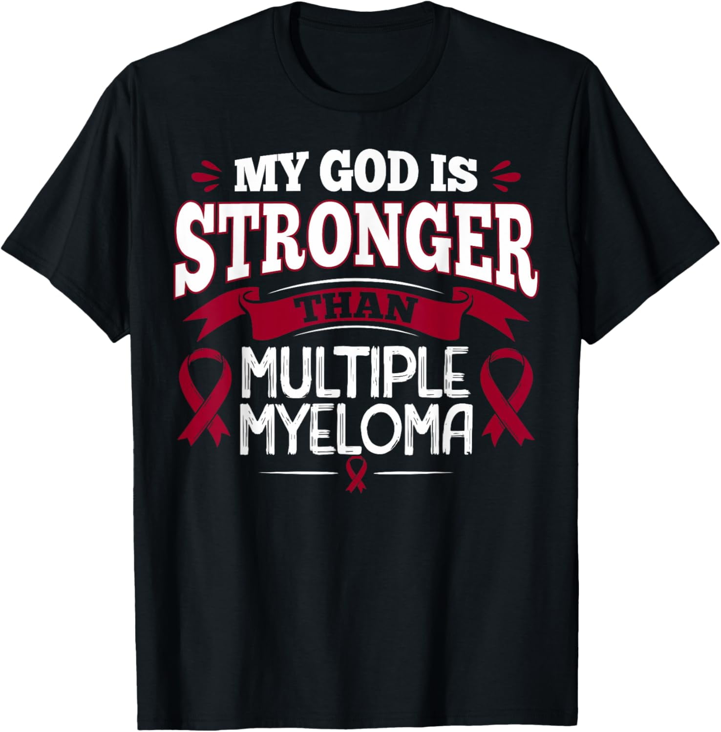 Blood Cancer Survivor - Multiple Myeloma Awareness Ribbon T-Shirt ...