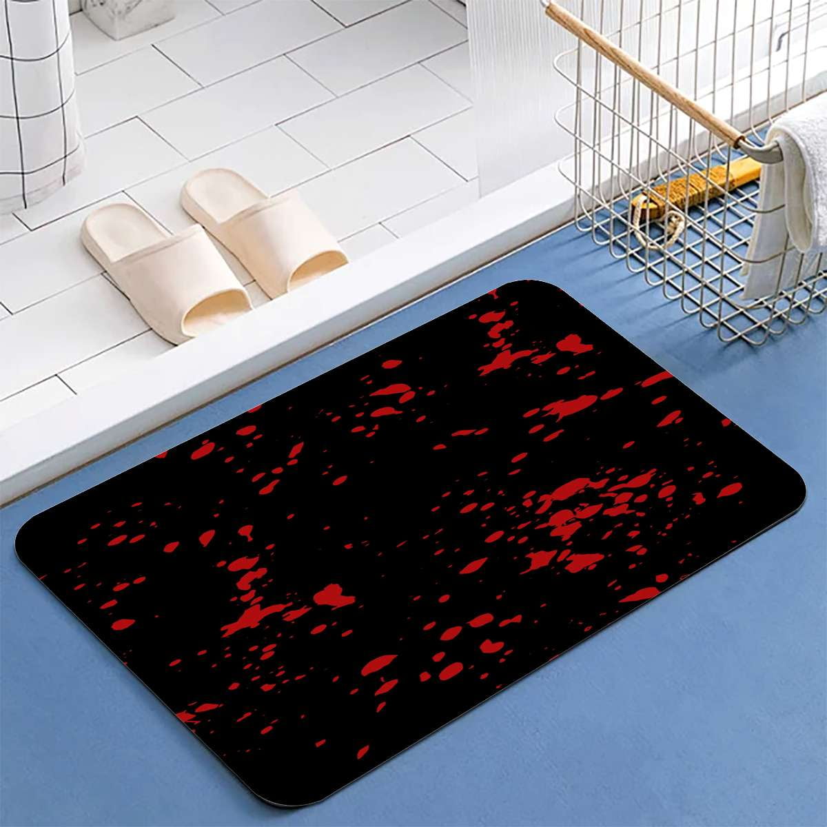Blood Diatomite Bath Mats Bathroom Absorbent Anti Slip Floor Mat Foot ...