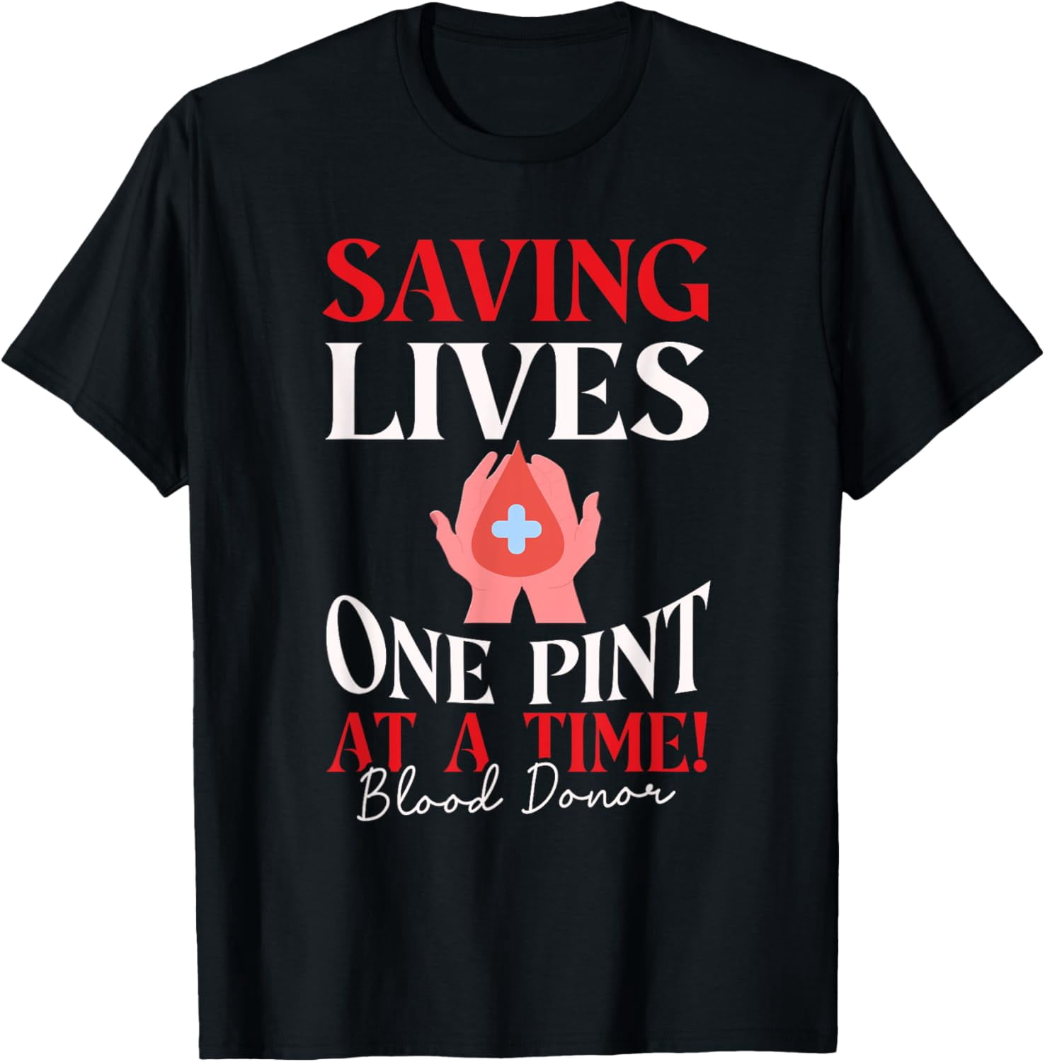 Blood Donation Give Blood Funny Blood Donor T-Shirt - Walmart.com