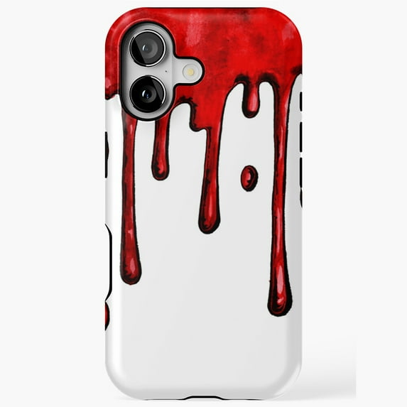 Blood Drip Red Gradient Art Protective Cover for iPhone 11-17 Pro Max ...