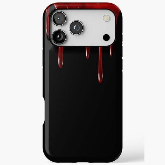 Blood Dripping Black Graphic Phone Case Compatible with iPhone 11-17 ...