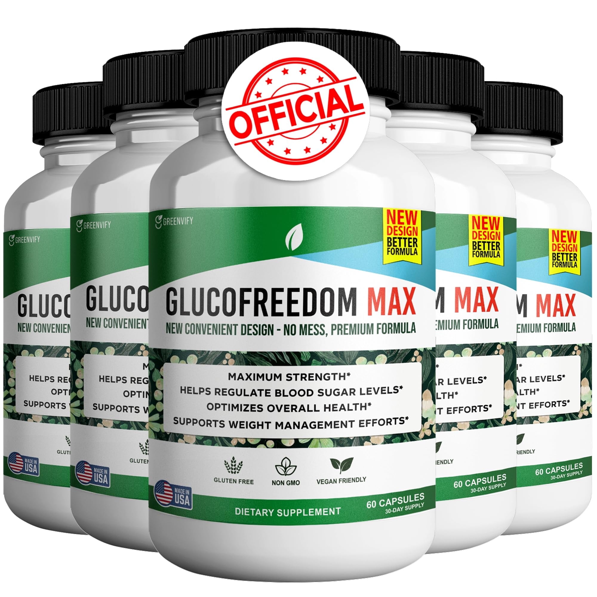 GreenVify GlucoFreedom Max – Advanced Blood Sugar Support Supplement ...