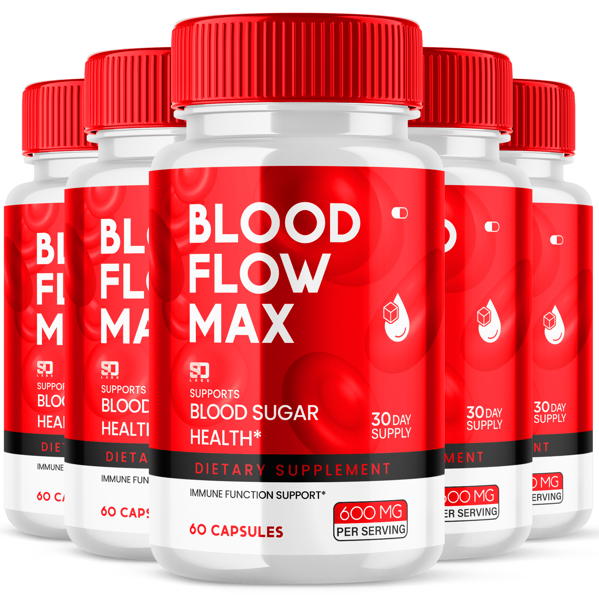 Blood Flow Max Advanced Max Strength Vessel Supplement 300 Capsules ...
