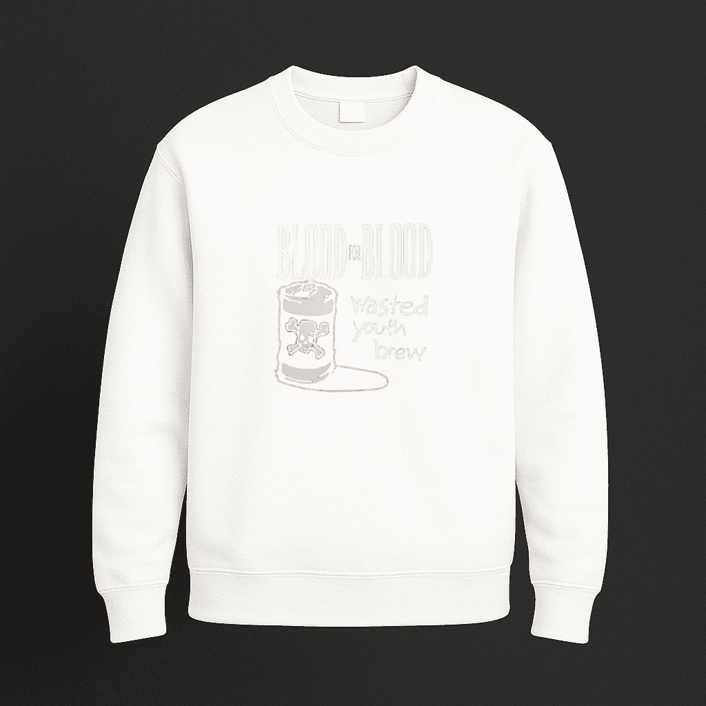 Blood Front Quote With Strong Red And Black Bold Theme Casual Graphic ...