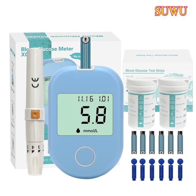Blood Glucose Monitor Kit, Blood Glucose Meter Glucometer Kit ,50 ...