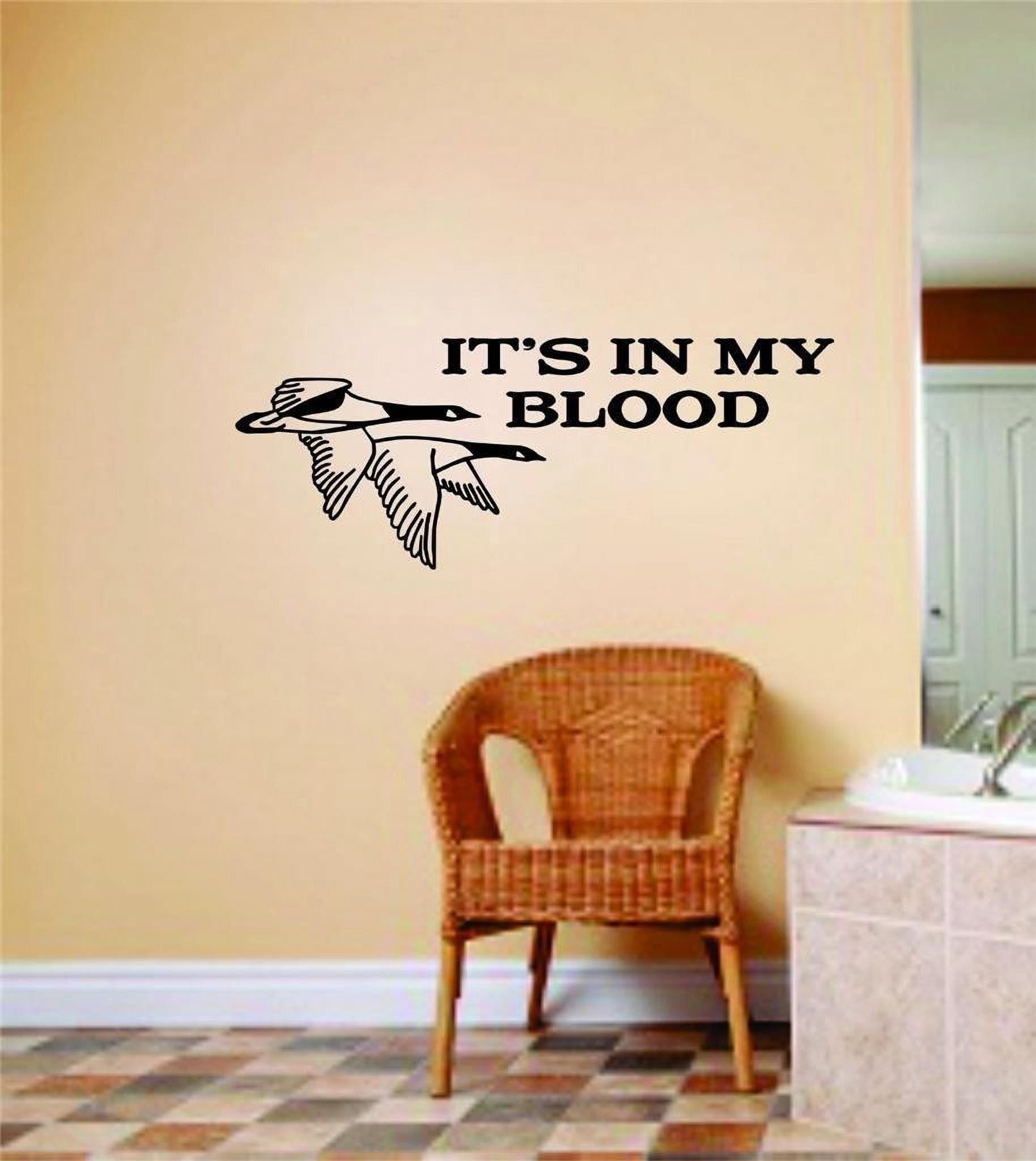 Its In My Blood Letters With Animal Bow Hunting Flying Geese Flying Ducks Hunter Deer Predator ...
