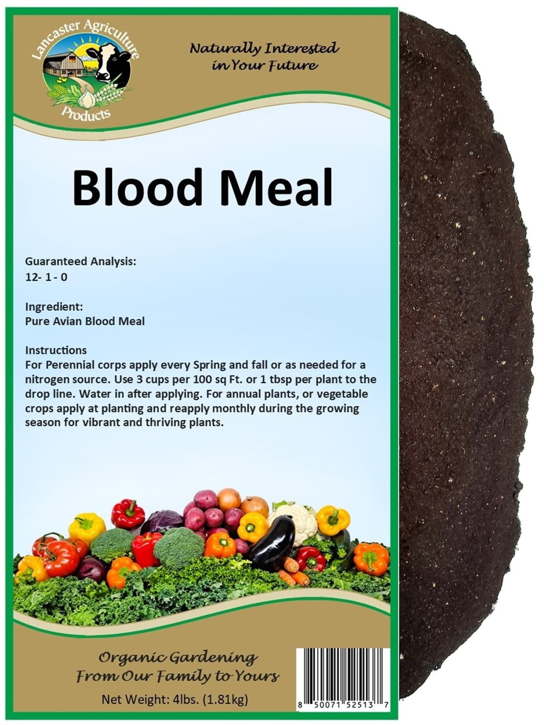 Blood Meal Fertilizer 4 Pounds - Premium Nitrogen Source for Enhanced ...