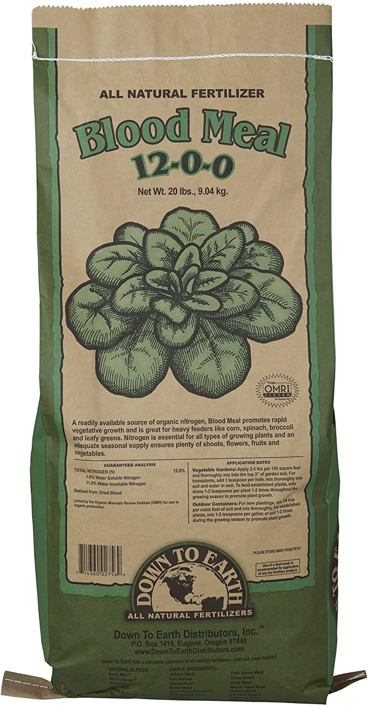 Blood Meal Fertilizer Mix 12-0-0, 20 lb - Walmart.com