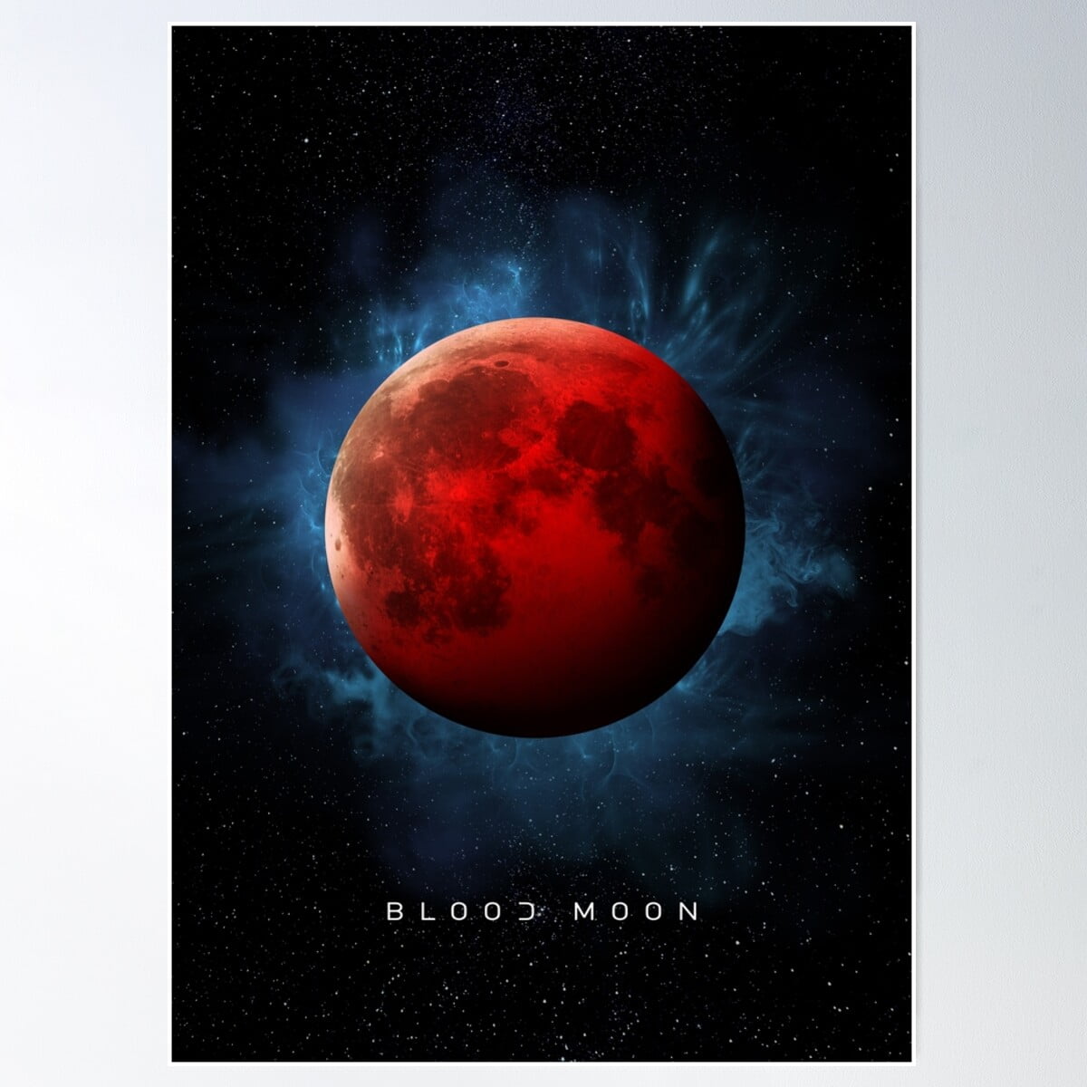 Blood Moon Poster Wall Art, Modern Wall Decor For Living Room Bedroom ...