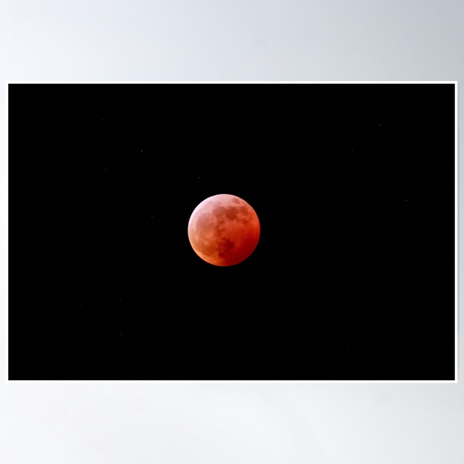 Blood Moon Rising Poster Wall Art Modern Wall Decor Wall Art Home Decor ...
