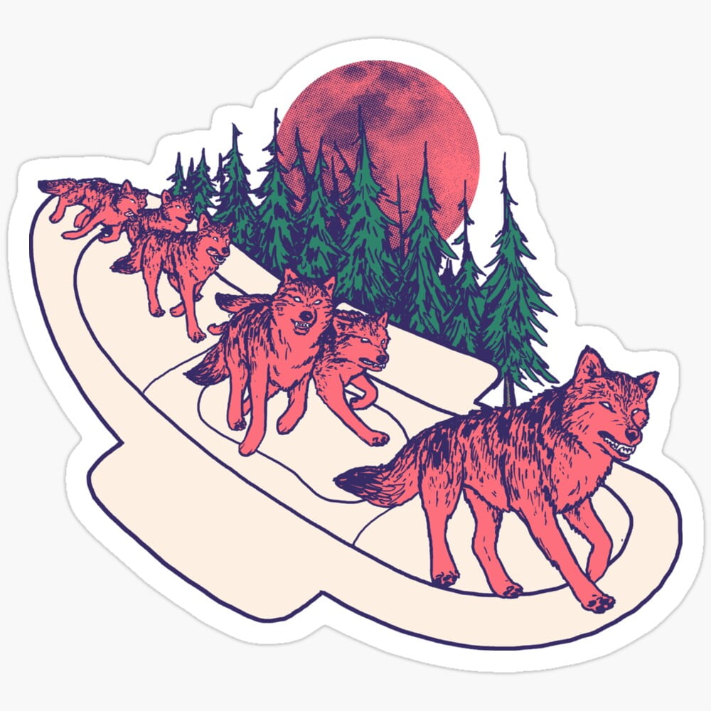 Blood Moon Sticker Phone Decal Water Bottle Stickers Car Decals, Laptop ...