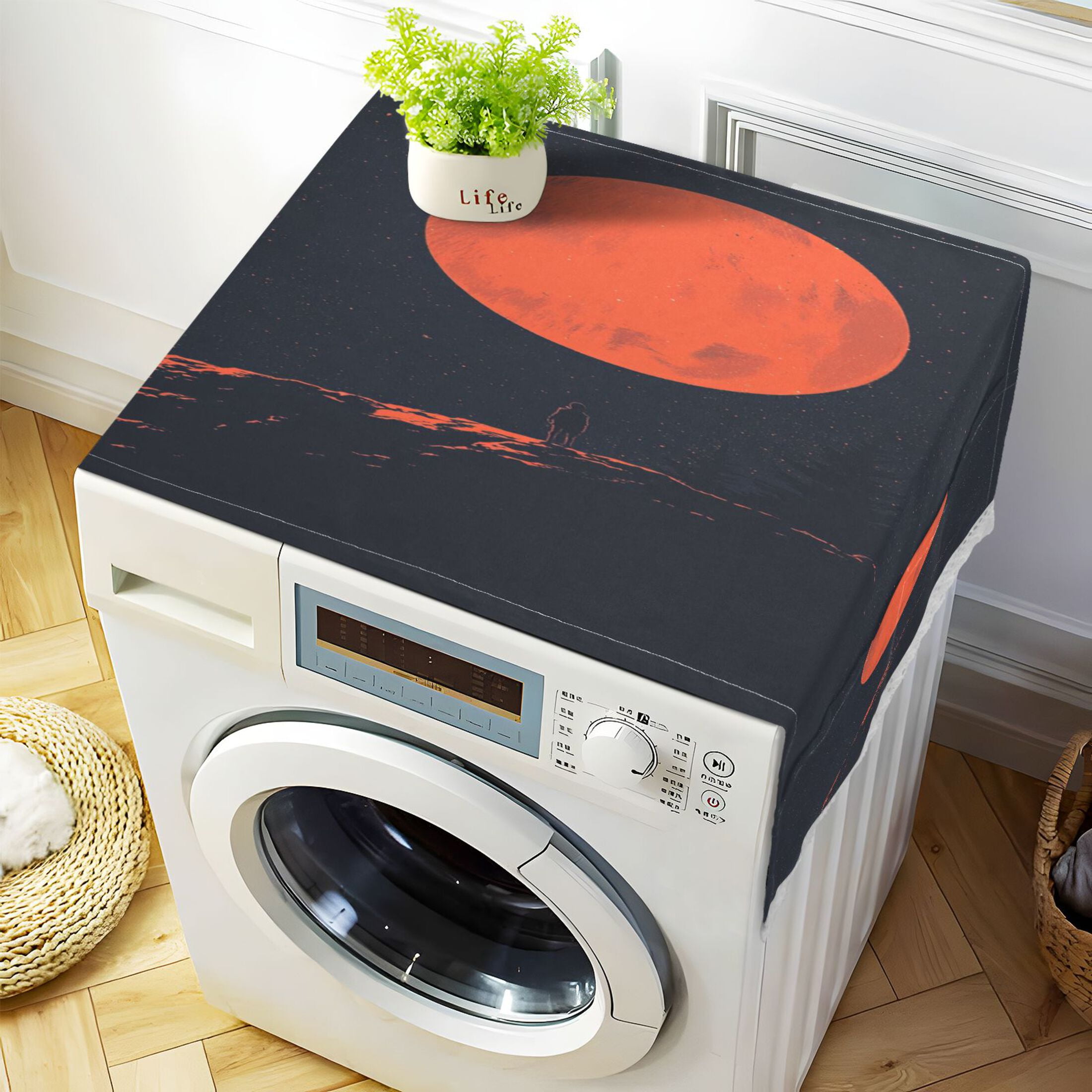 Blood MoonWasher and Dryer Covers Dust-Proof and Oil Resistant Fridge ...