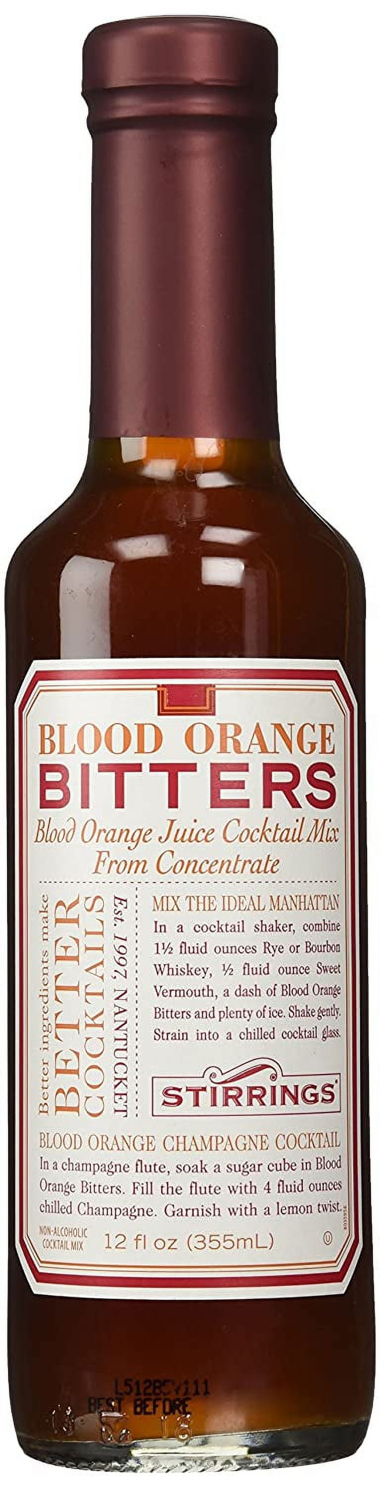 Non-Alcoholic Blood Orange Cocktail Bitters, Versatile Citrus Drink Mix ...
