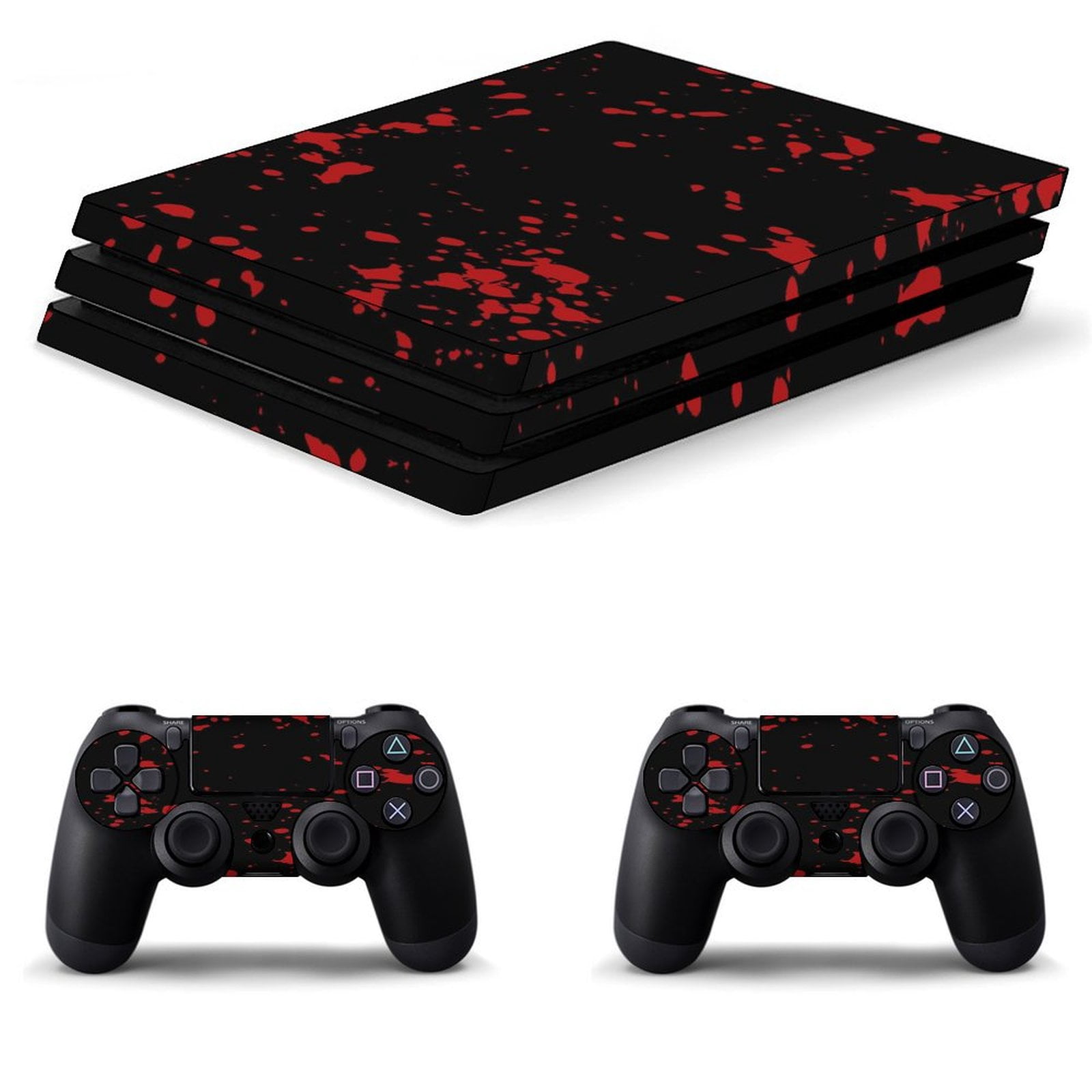 Blood PS4/PS4 Pro/PS4 Slim Skin Sticker For Console And Controller ...