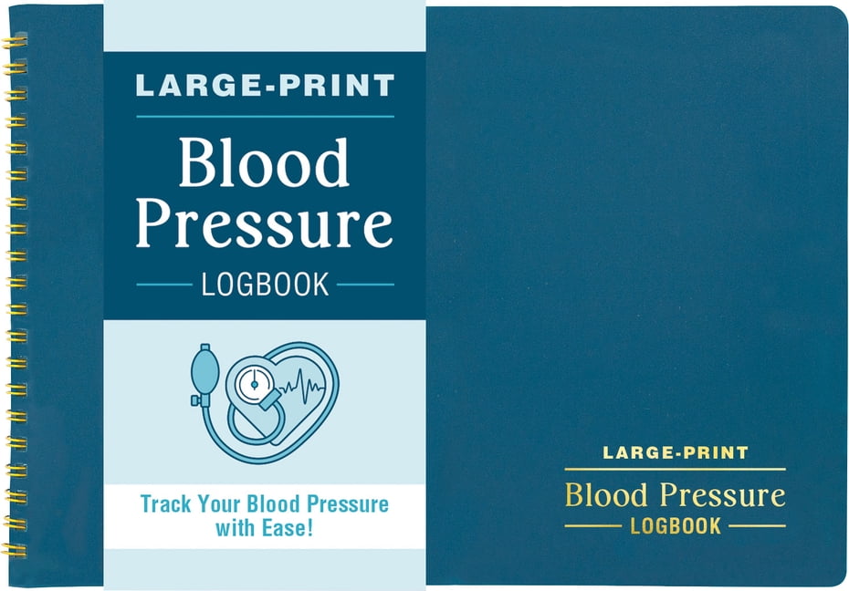 Blood Pressure Logbook (Large Print for Easy Record Keeping), (Spiral ...