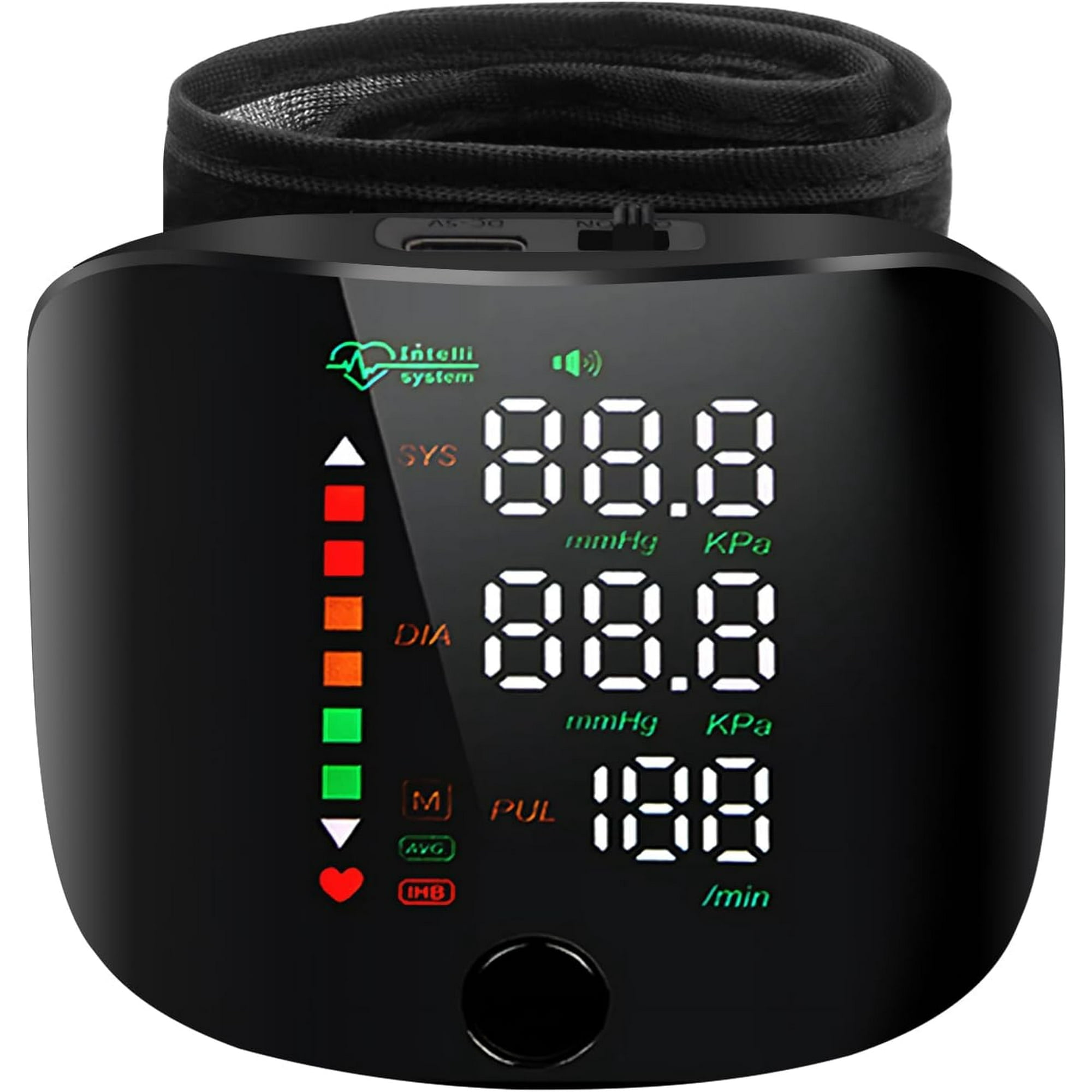 Blood Pressure Monitor,2 x 99 Readings Digital Rechargeable Blood ...