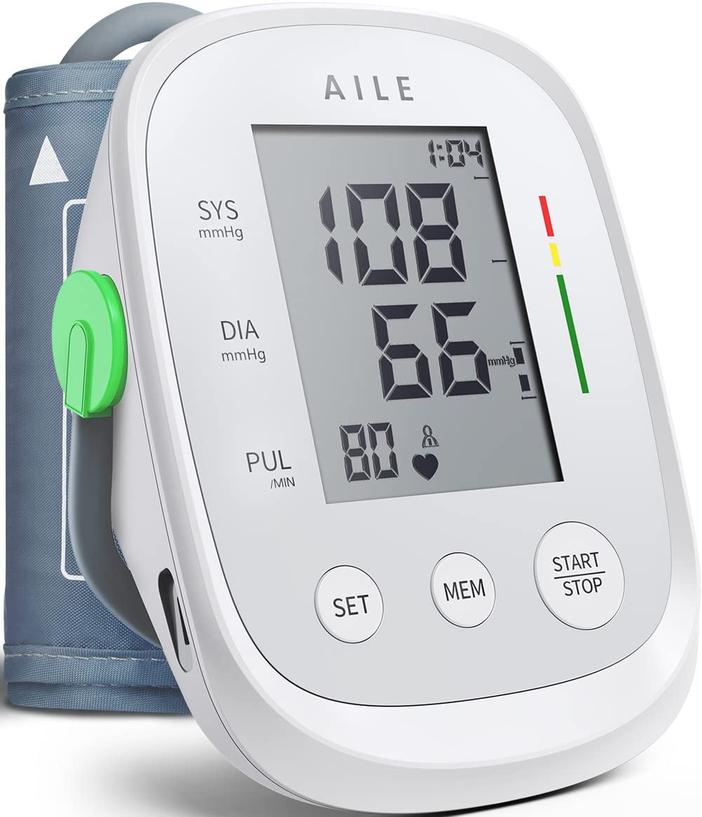 Blood Pressure Monitor,AILE blood pressure machine Upper Arm Large Cuff ...
