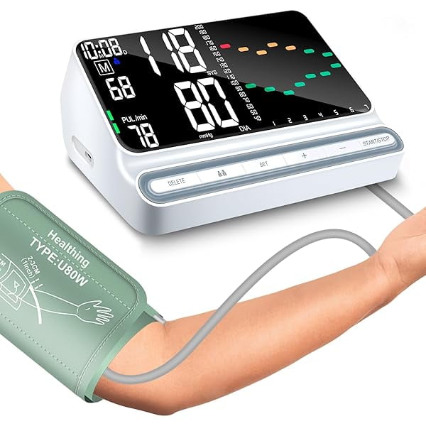 Blood Pressure Monitor, Arm Blood Pressure Monitor with Wide Cuff Size ...