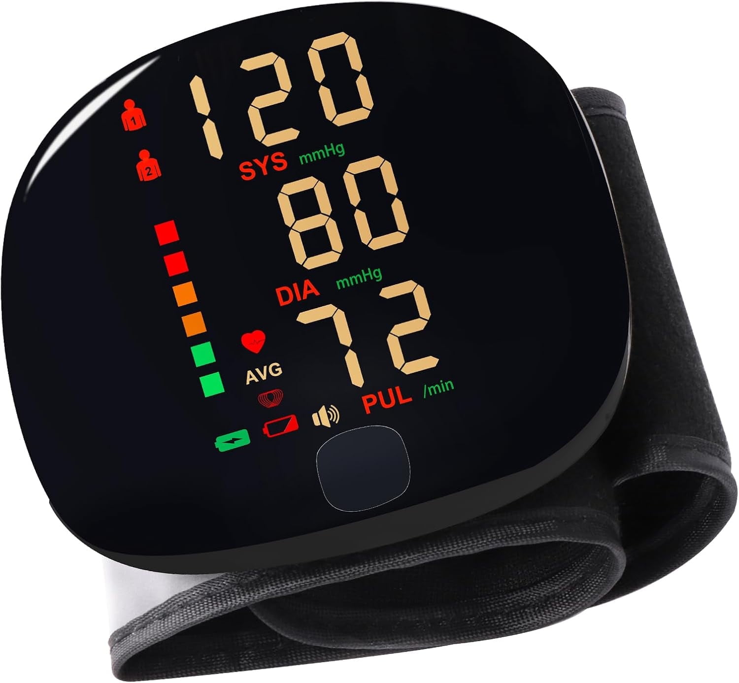 Blood Pressure Monitor,Automatic Large LCD Display Adjustable Wrist ...