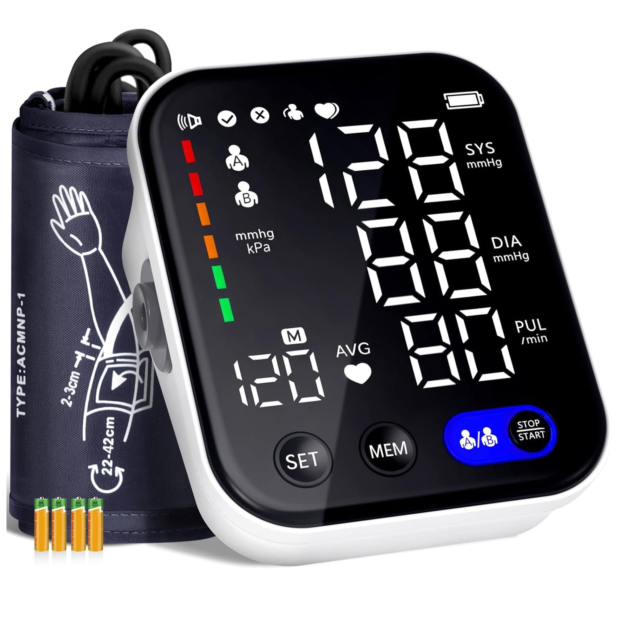 Blood Pressure Monitor ,UMMLUV Upper Arm Blood Pressure Monitor BP ...