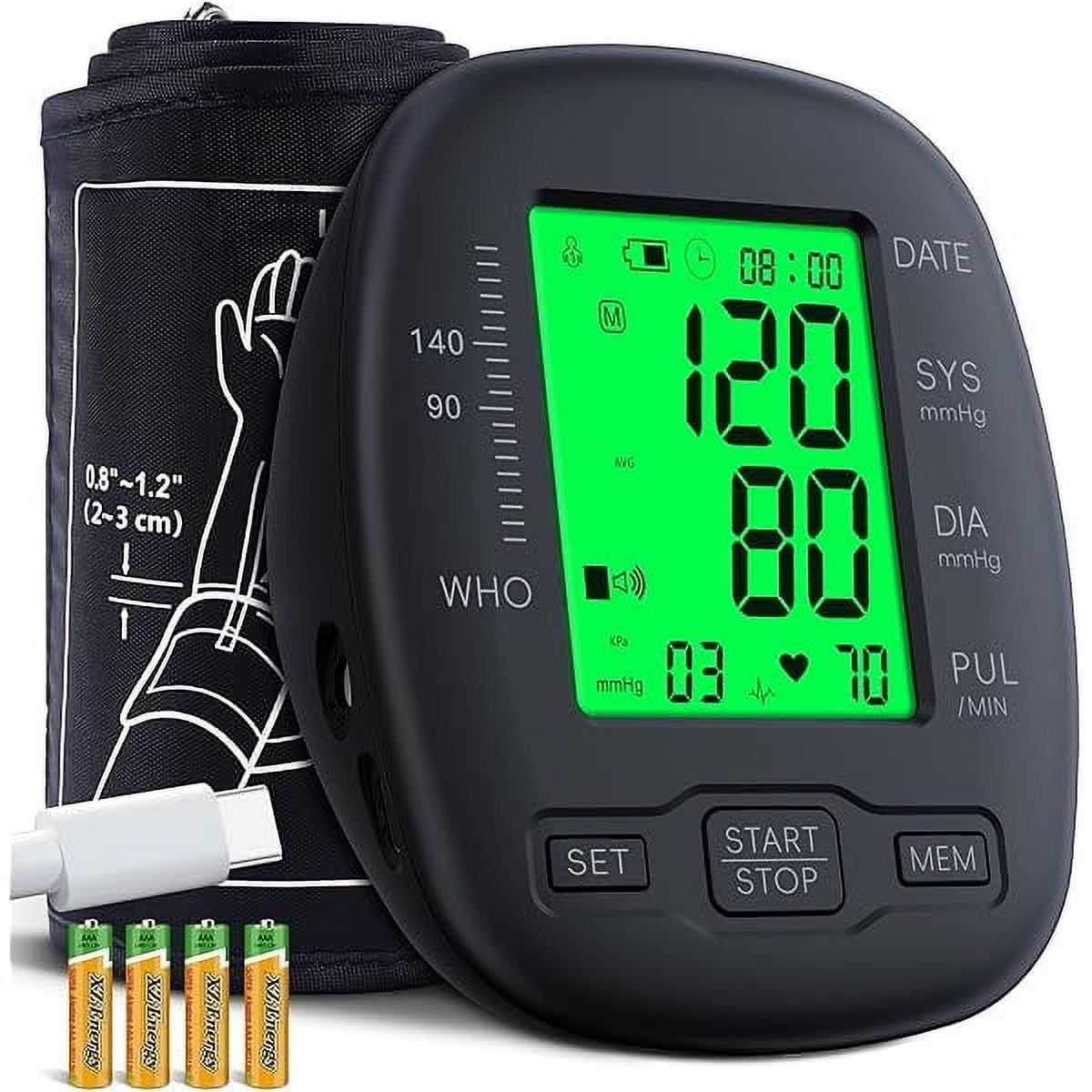 Blood Pressure Monitor Upper Arm Blood Pressure Monitors for Home Use with Adjustable Bp Cuff 8. ...