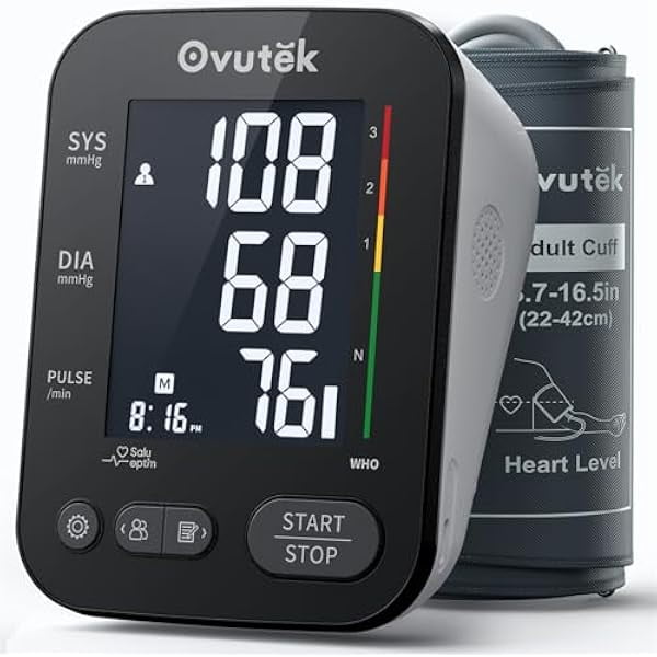 Blood Pressure Monitors FSA HSA Eligible, Backlit Upper Arm BP Machine ...