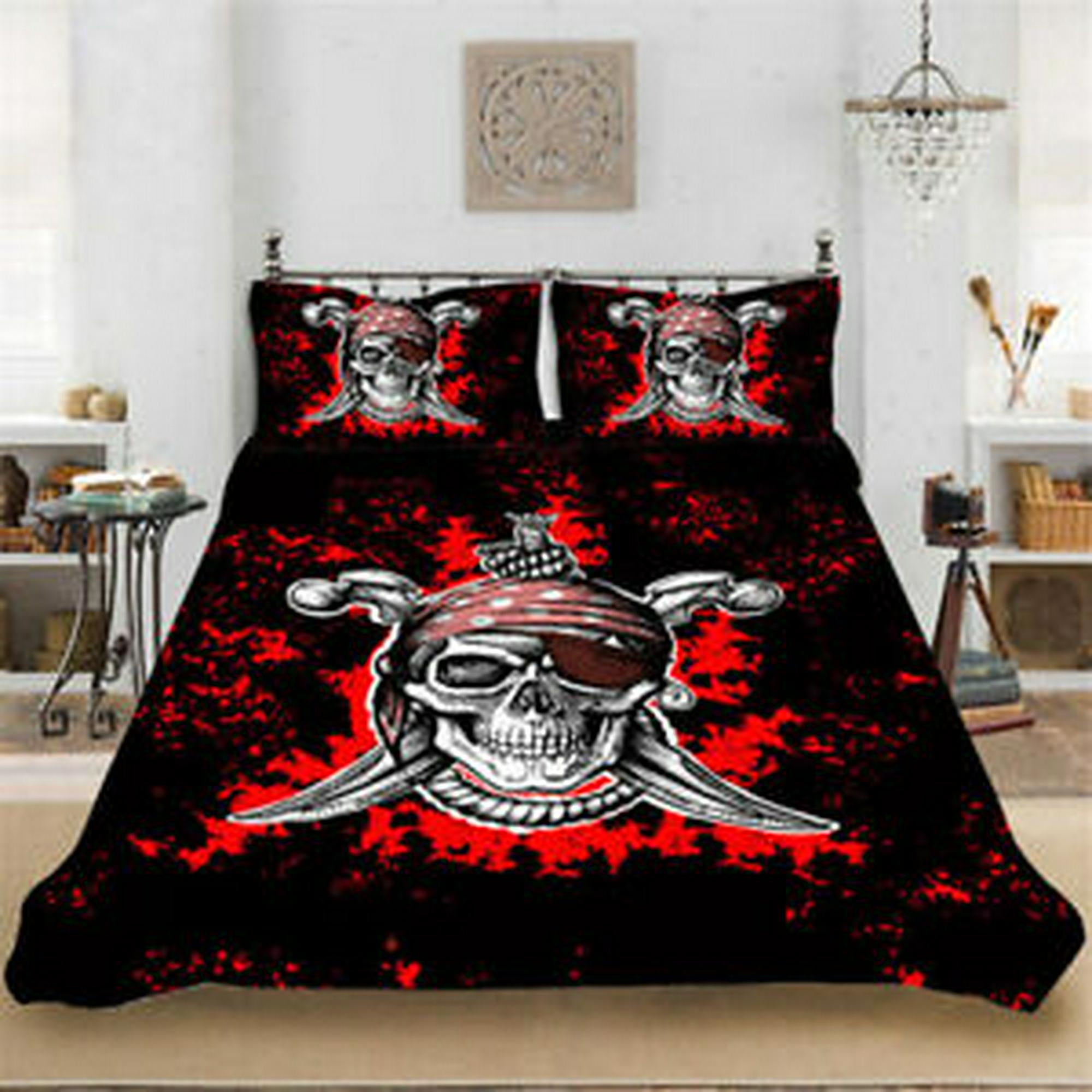 Blood Quilt Cover Pillowcase Queen Color Comfort Bedding Set - Walmart.com