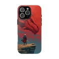 Blood Red Dragon Warrior Fantasy Fire Art Phone Case for iPhone Case 17 ...