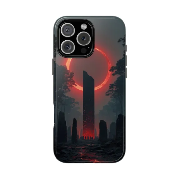Blood Red Eclipse Monolith Scene Case for iPhone 17 11 12 13 14 15 16 Pro Max - Walmart.com