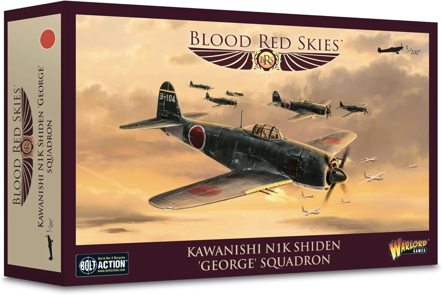 Blood Red Skies WWII Kawanishi N1K2-J Shiden-Kai Squadron - Walmart.com