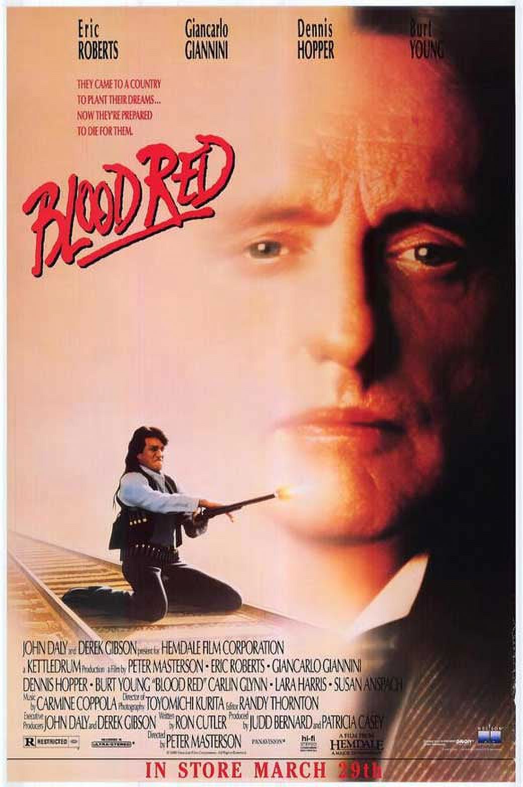 Blood Red - movie POSTER (Style A) (27" x 40") (1988) - Walmart.com