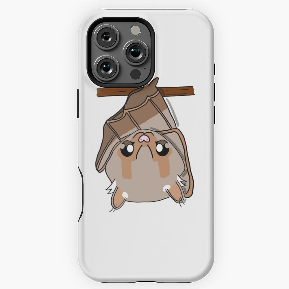 Blood Rush Upside down Bat Phone Case for iPhone 16 15 14 13 12 11 Pro ...