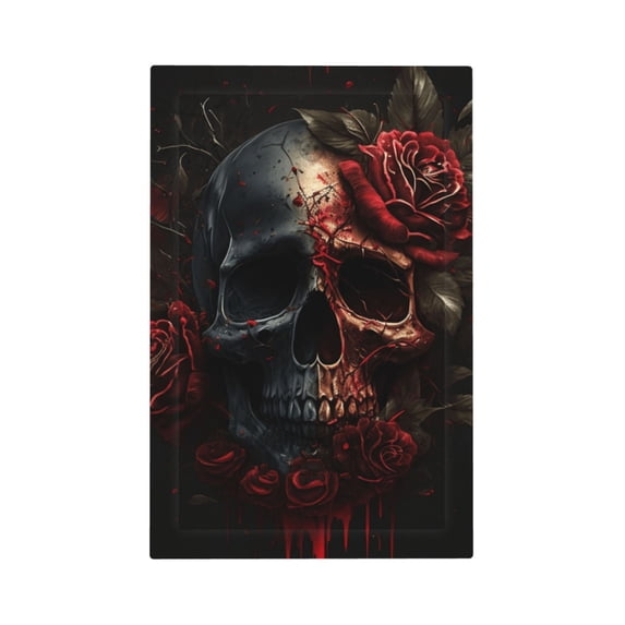 Blood Skull Roses No Device Blank Wall Plate 1 Gang Decorative ...