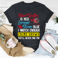 Blood Spatter Is Red Luminol Shines Are Blue Tee Athletic Heather S ...
