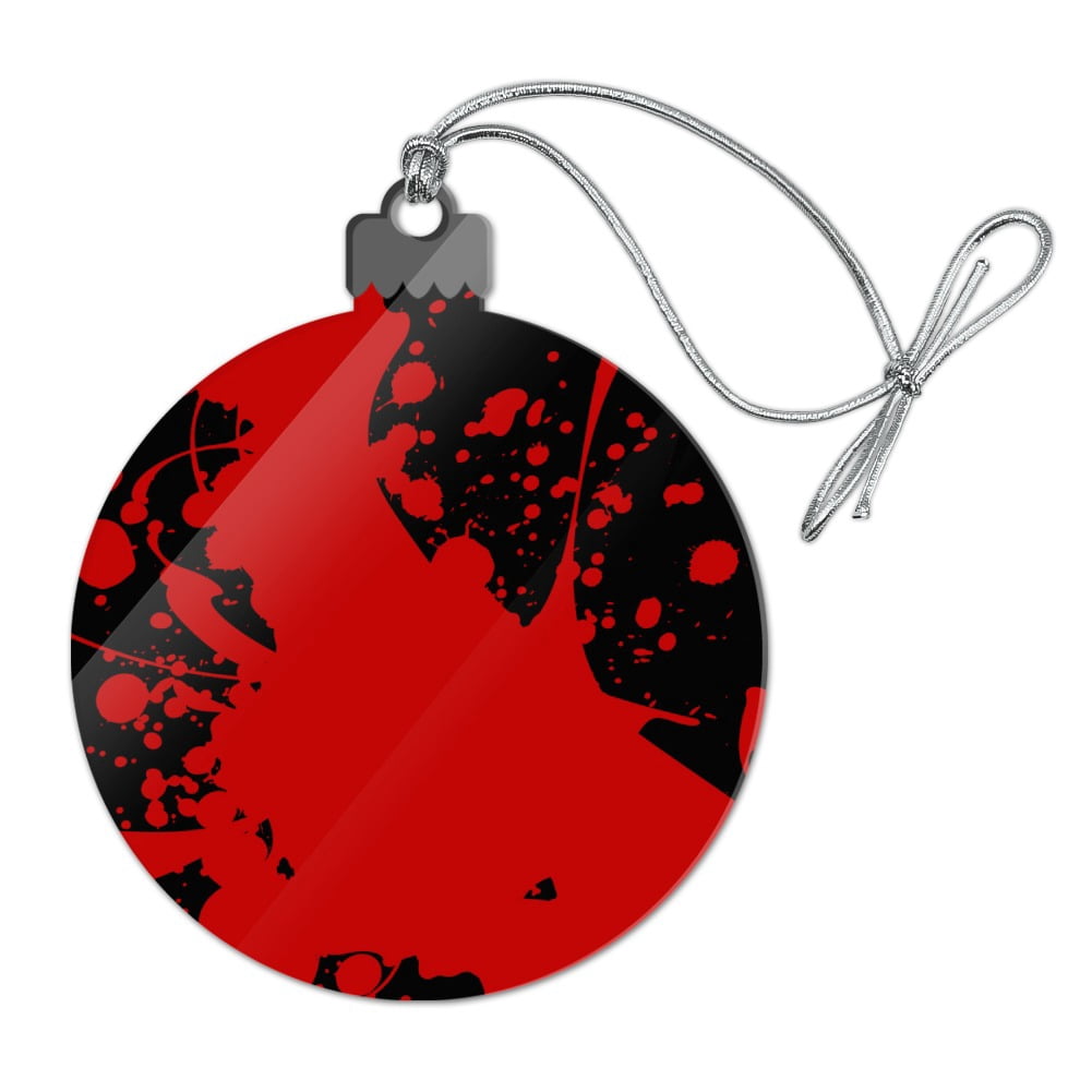 Blood Splatter Classic Horror Movie Halloween Acrylic Christmas Tree ...