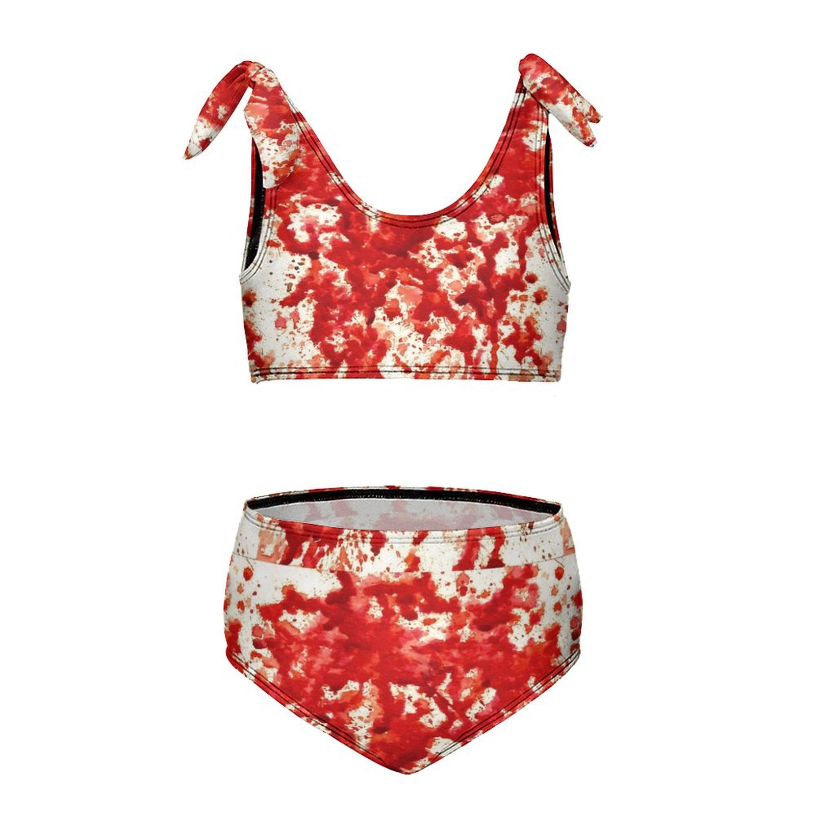 Blood Splatter Graphic Girl's 2 Piece Bikini Set Beach Sport Swimsuit ...