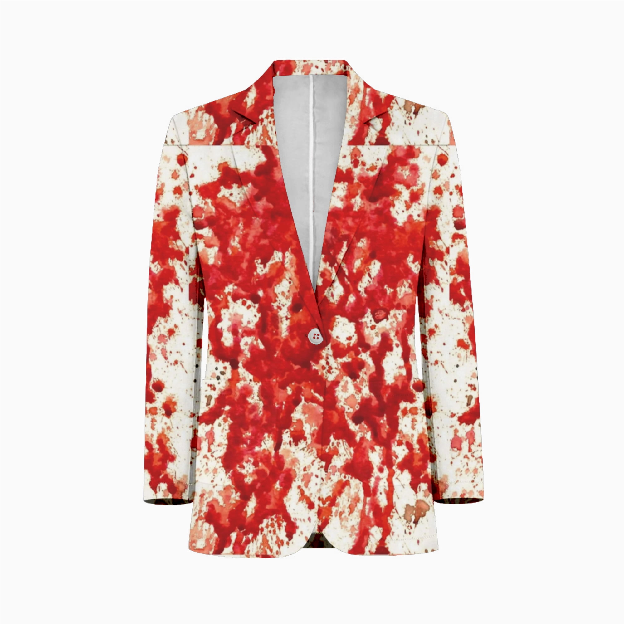 Blood Splatter Graphic Men's Suit Blazer Casual Party Wear Slim Fit ...