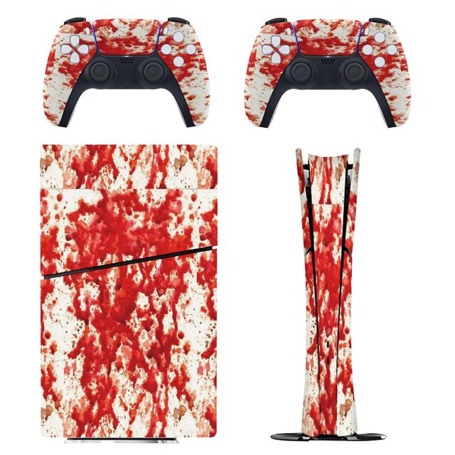 Blood Splatter Graphic PS5/PS5 Pro/PS5 Slim Digital Disc Skin Sticker ...