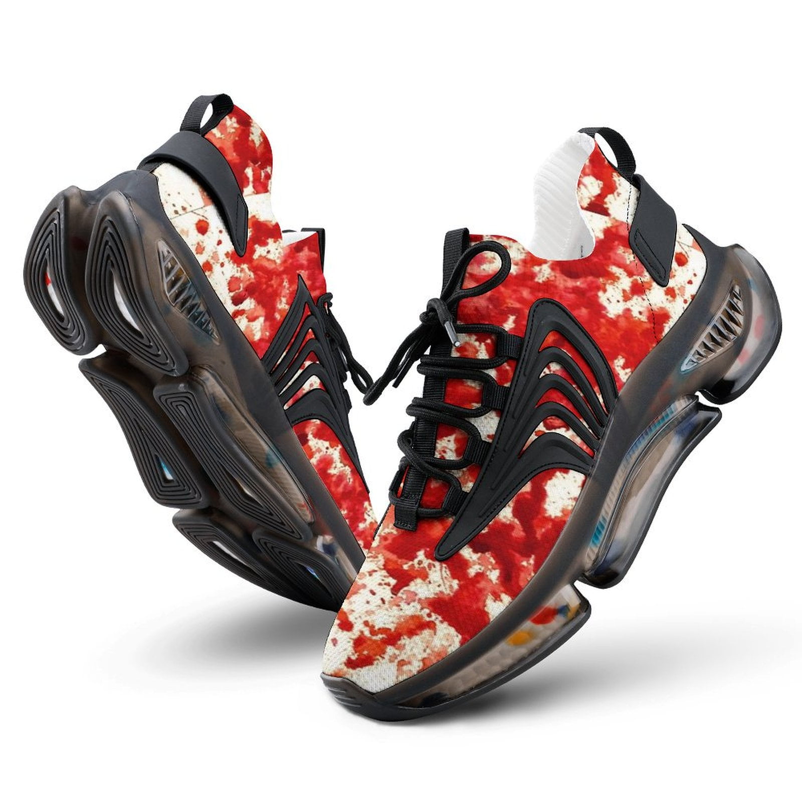 Blood Splatter Graphic Walking Shoes for Men Woman Lightweight Tennis ...