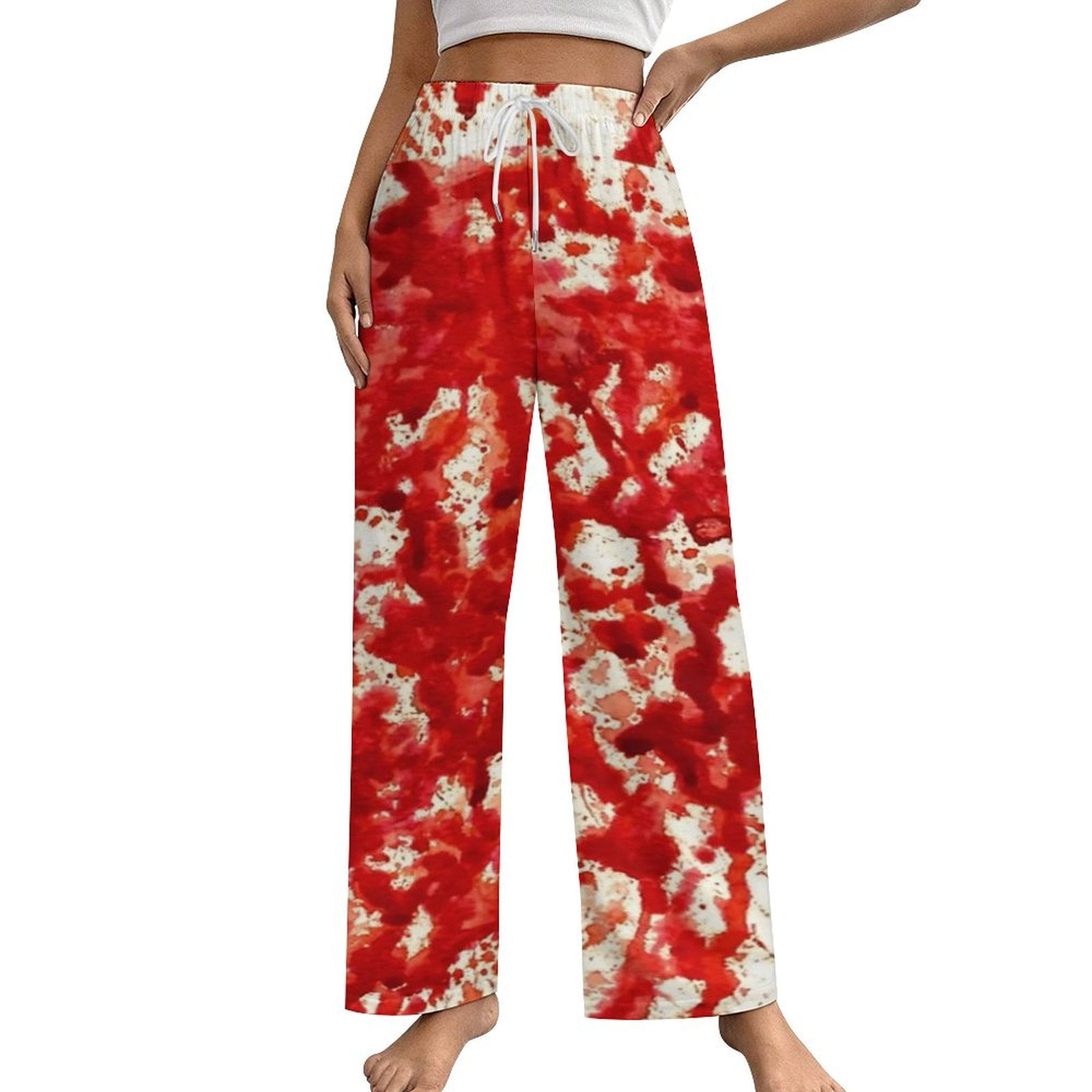 Blood Splatter Graphic Women's Pajamas Pajama Pants Women's Sleepwear ...