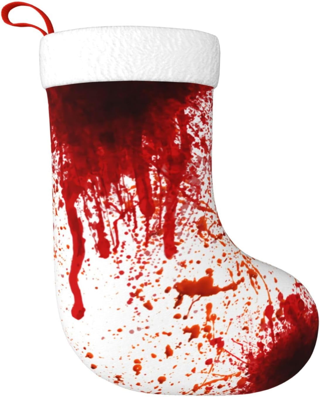 Blood Splatter Horror Christmas Stockings for Women Men Kids Soft Plush ...