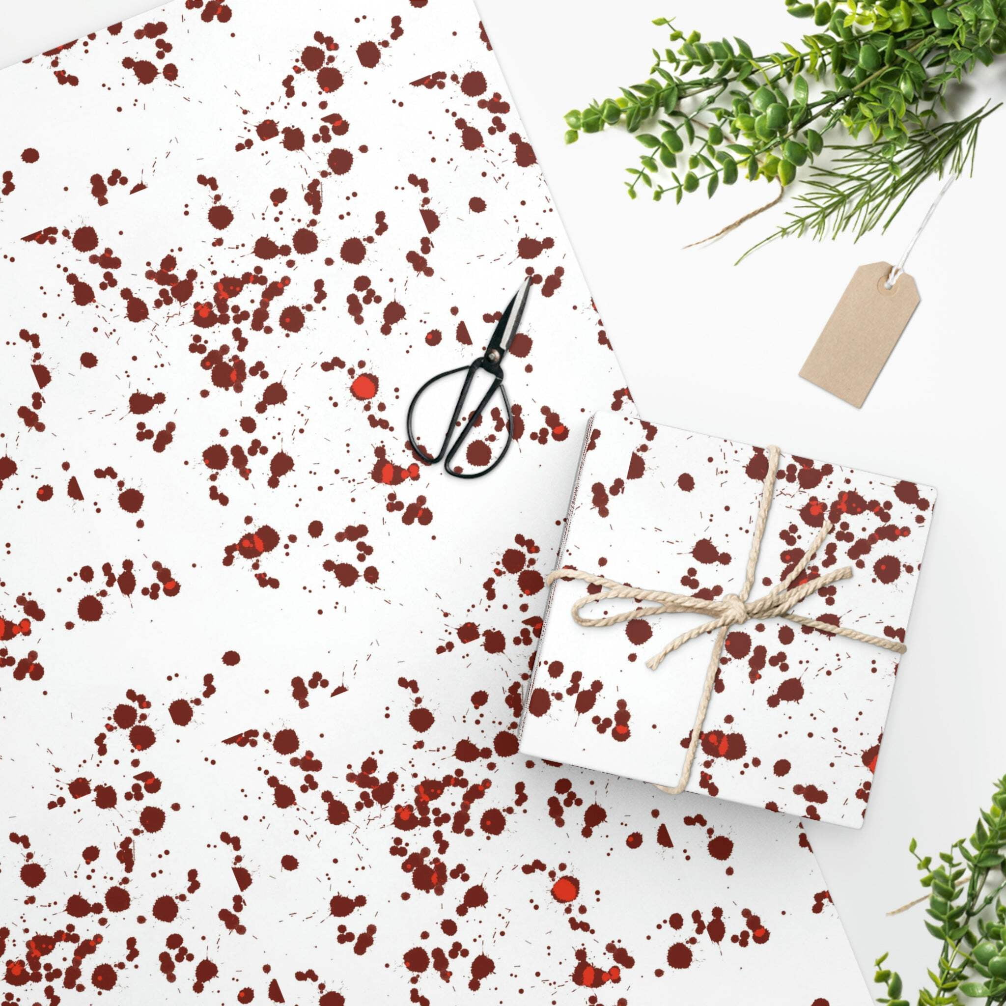Blood Splatter Wrapping Paper - Walmart.com